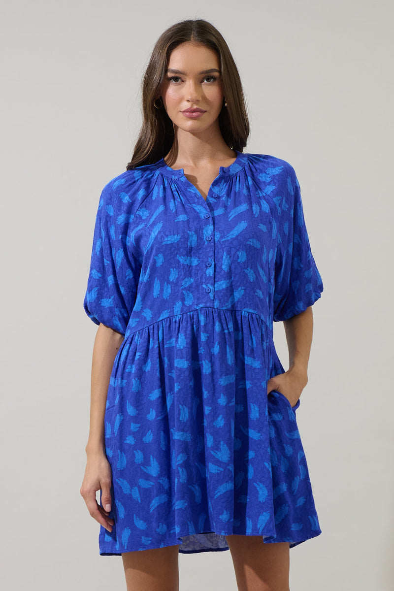 Darya Strokes Nelsa Babydoll Mini Dress – Sugarlips