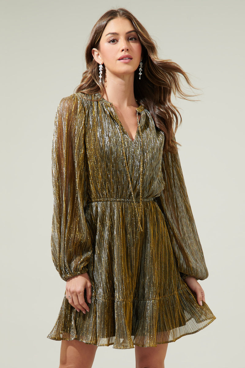 Dancing Queen Paxton Balloon Sleeve Mini Dress – Sugarlips