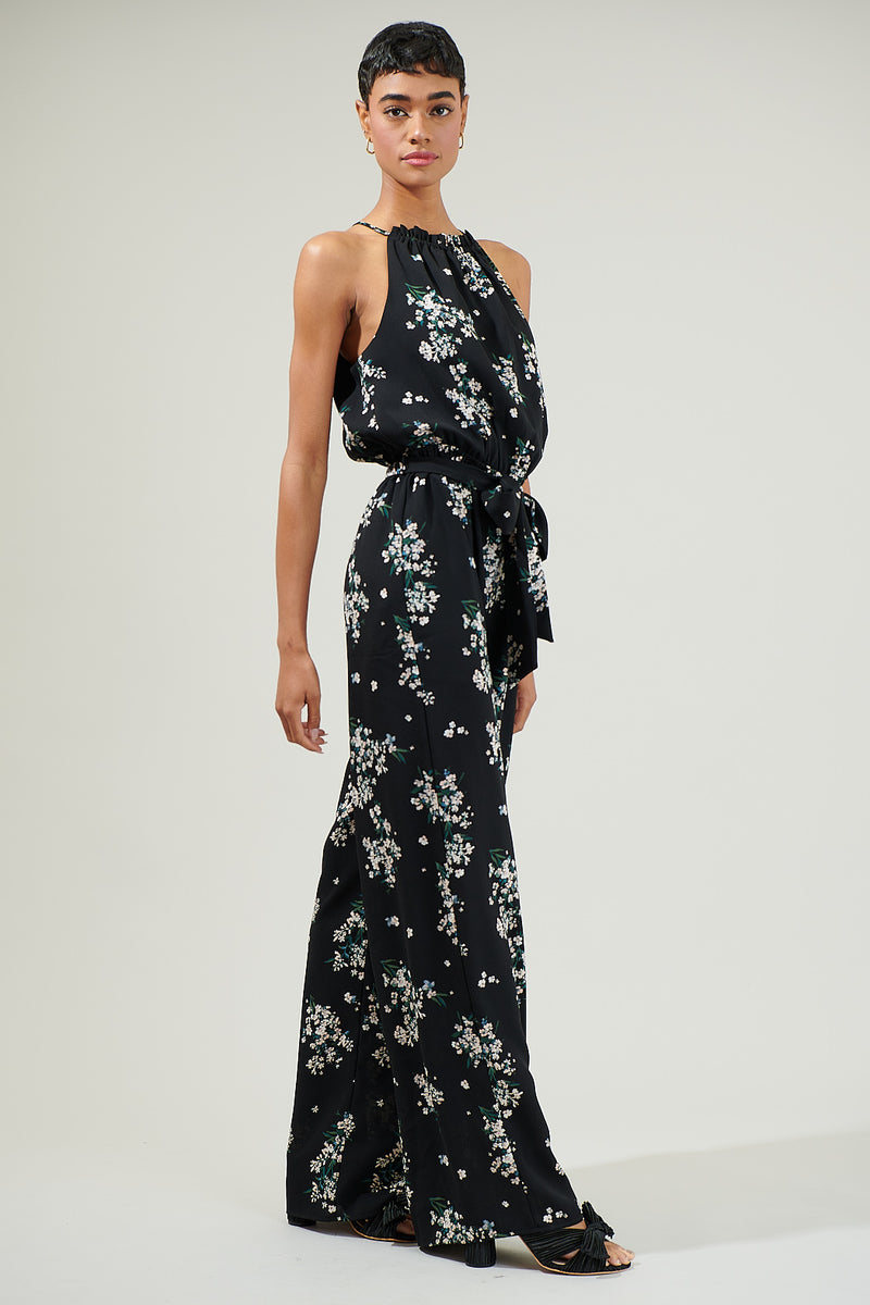 Magnol Floral Lighthearted Trapeze Jumpsuit – Sugarlips