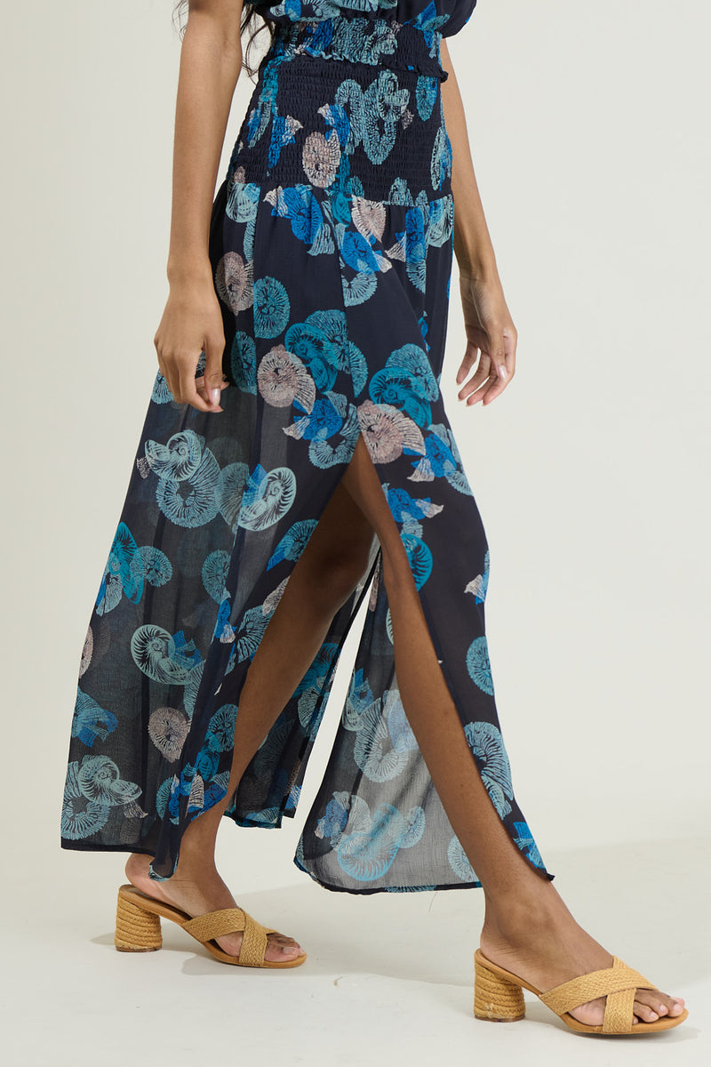 Estelle Shell Smocked Maxi Skirt – Sugarlips