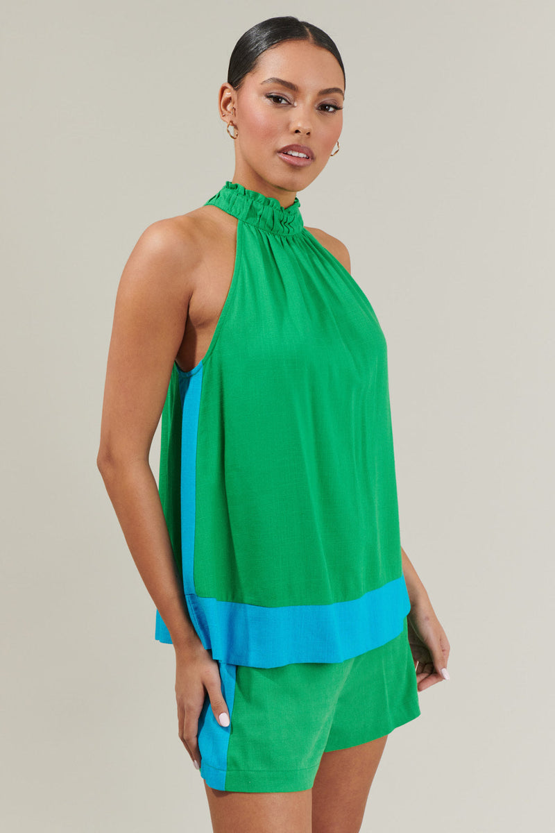 Judy Diedra Color Block Top – Sugarlips