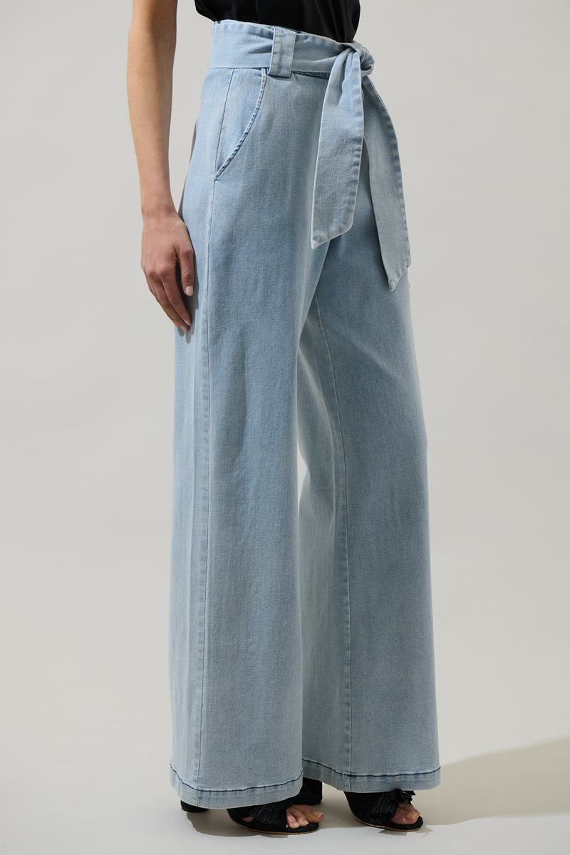 June Denim Wanetta Wide Leg Pants – Sugarlips
