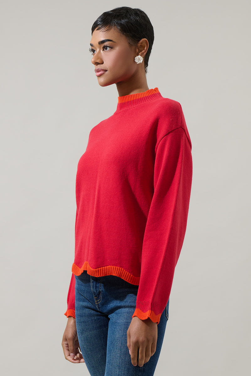 Macie Jane Mock Neck Sweater – Sugarlips