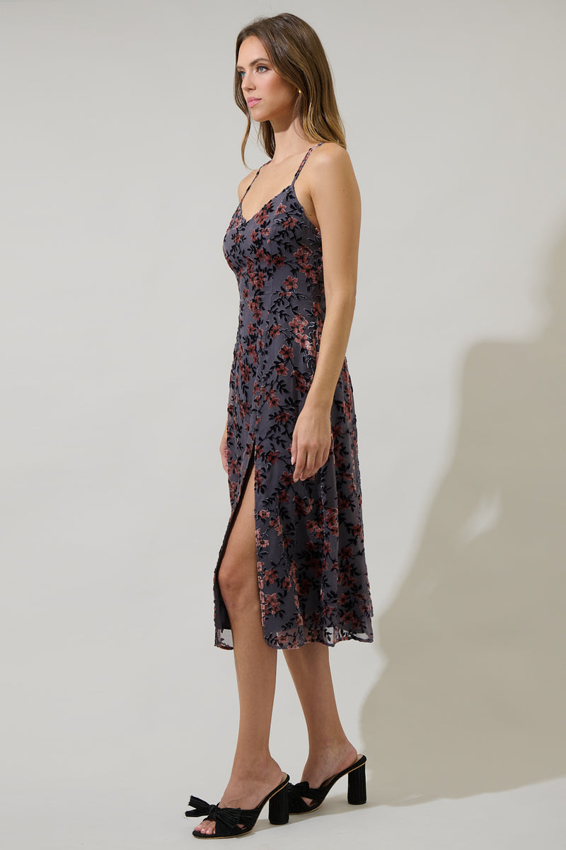 Liberty Floral Midnight Parting Ways Midi Dress – Sugarlips