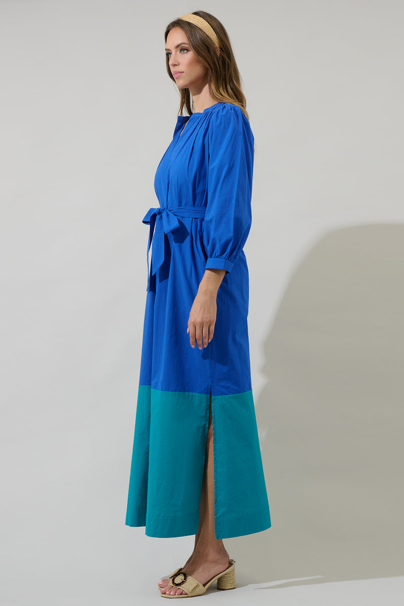 Mayfield Bay Color Block Maxi Dress – Sugarlips