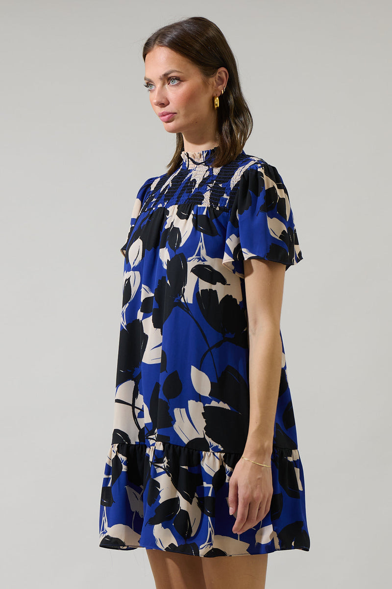 Anthem Floral Yare Short Sleeve Mini Dress – Sugarlips