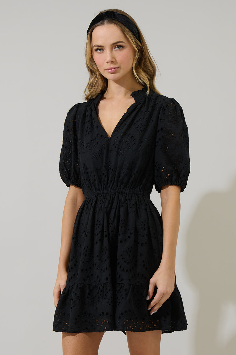 Ivy Eyelet Marissa Mini Dress – Sugarlips