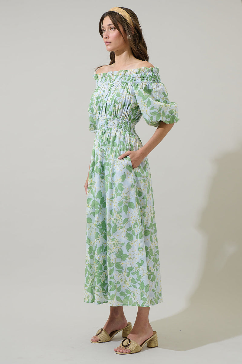 Kiany Floral Magna Town Midi Dress – Sugarlips