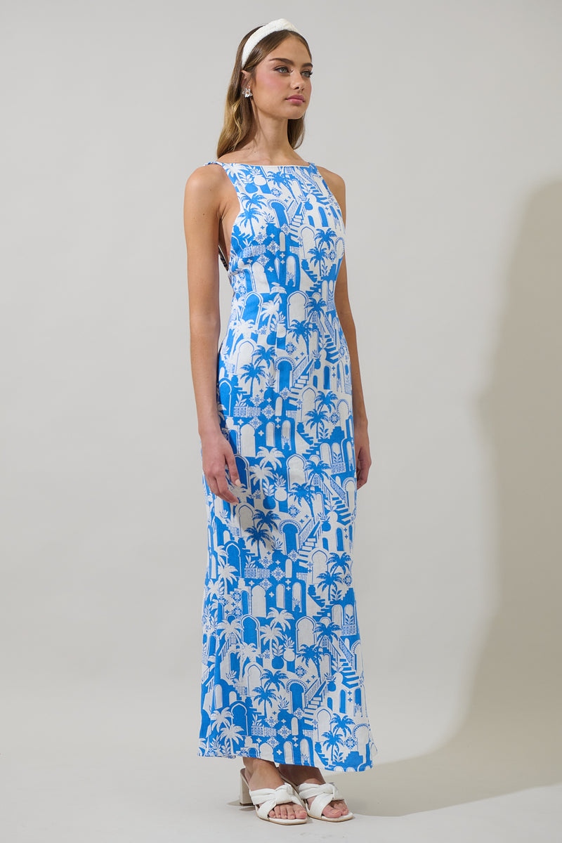 Nala Mizie Open Back Maxi Dress – Sugarlips
