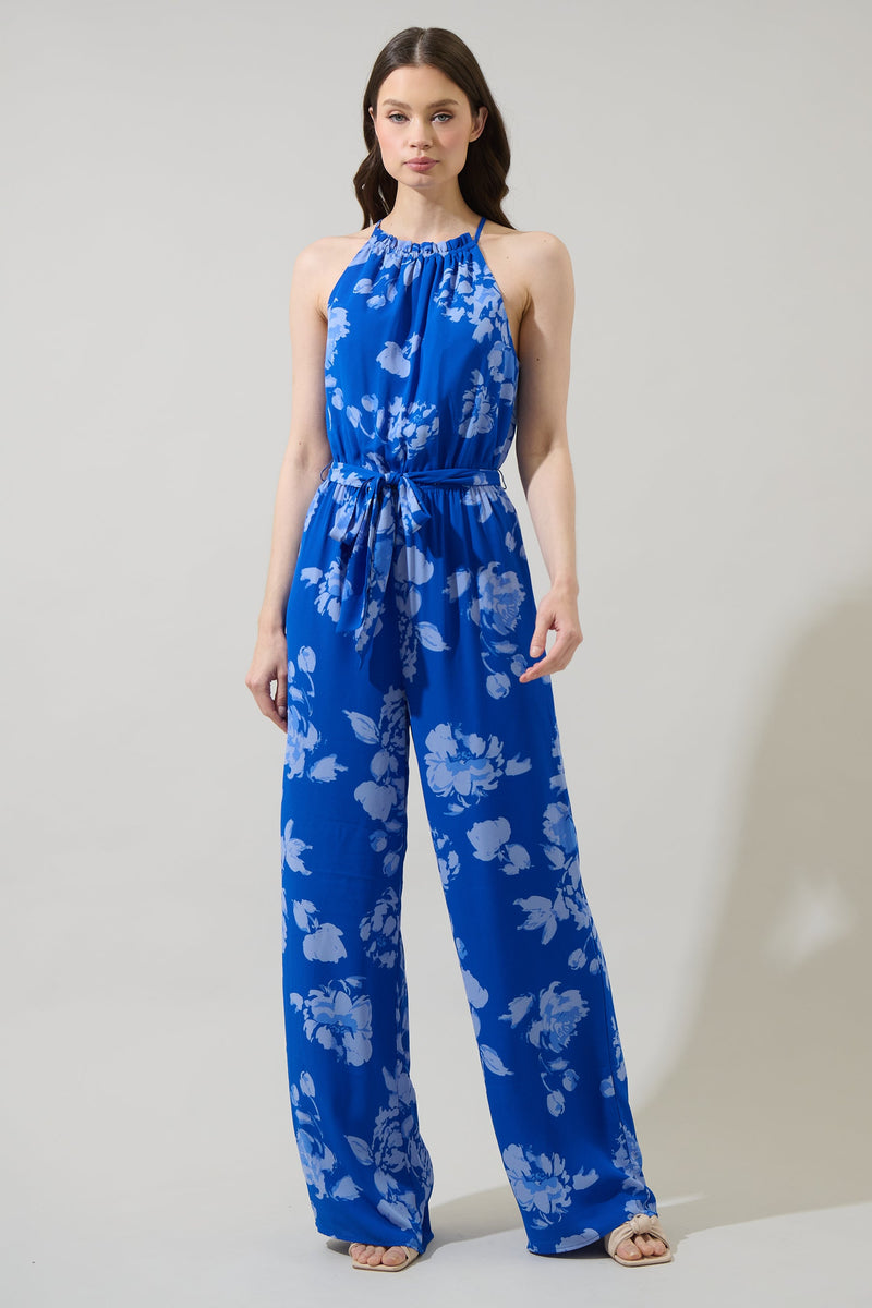 Lilith Floral Lighthearted Trapeze Jumpsuit – Sugarlips