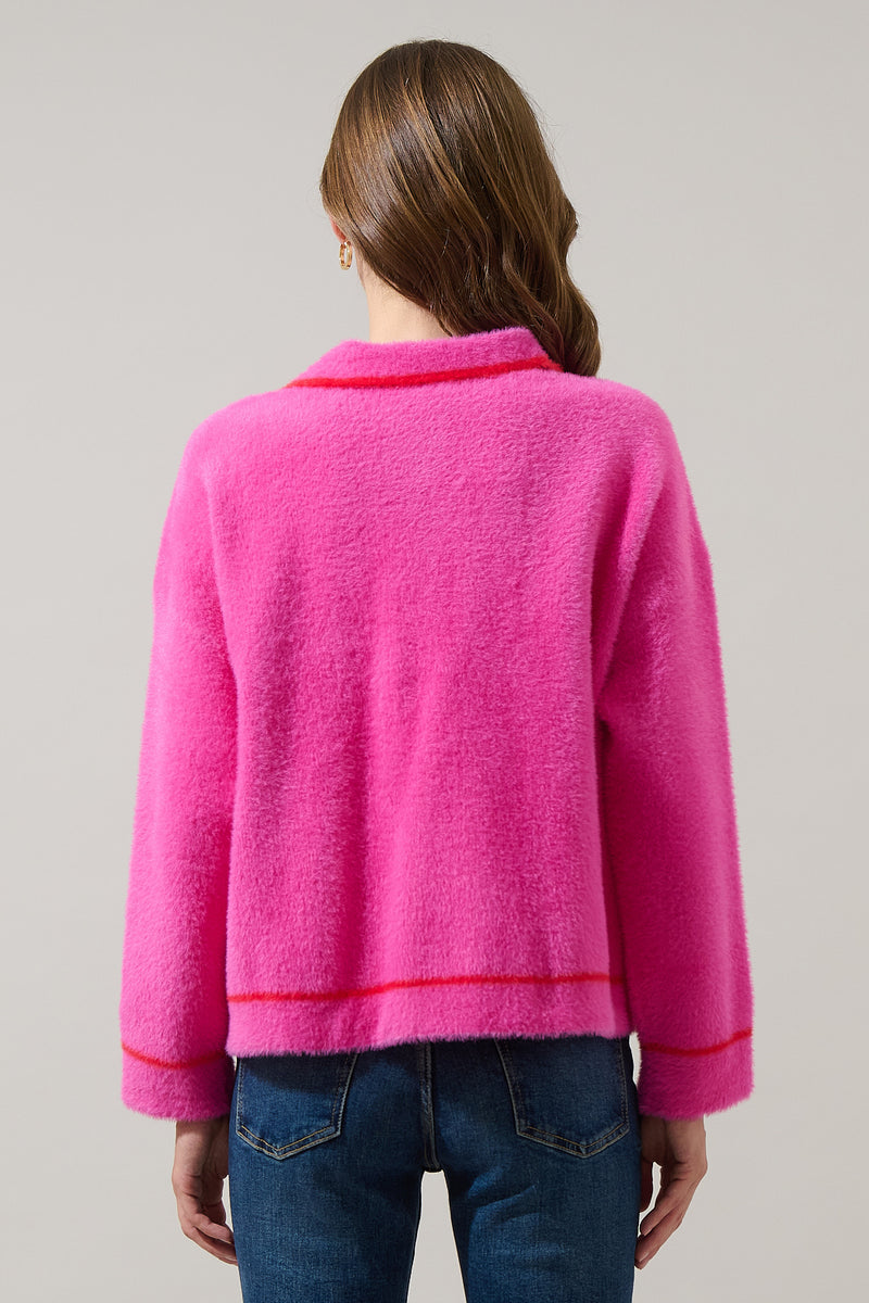 Menley Eyelash Contrast Jacket – Sugarlips