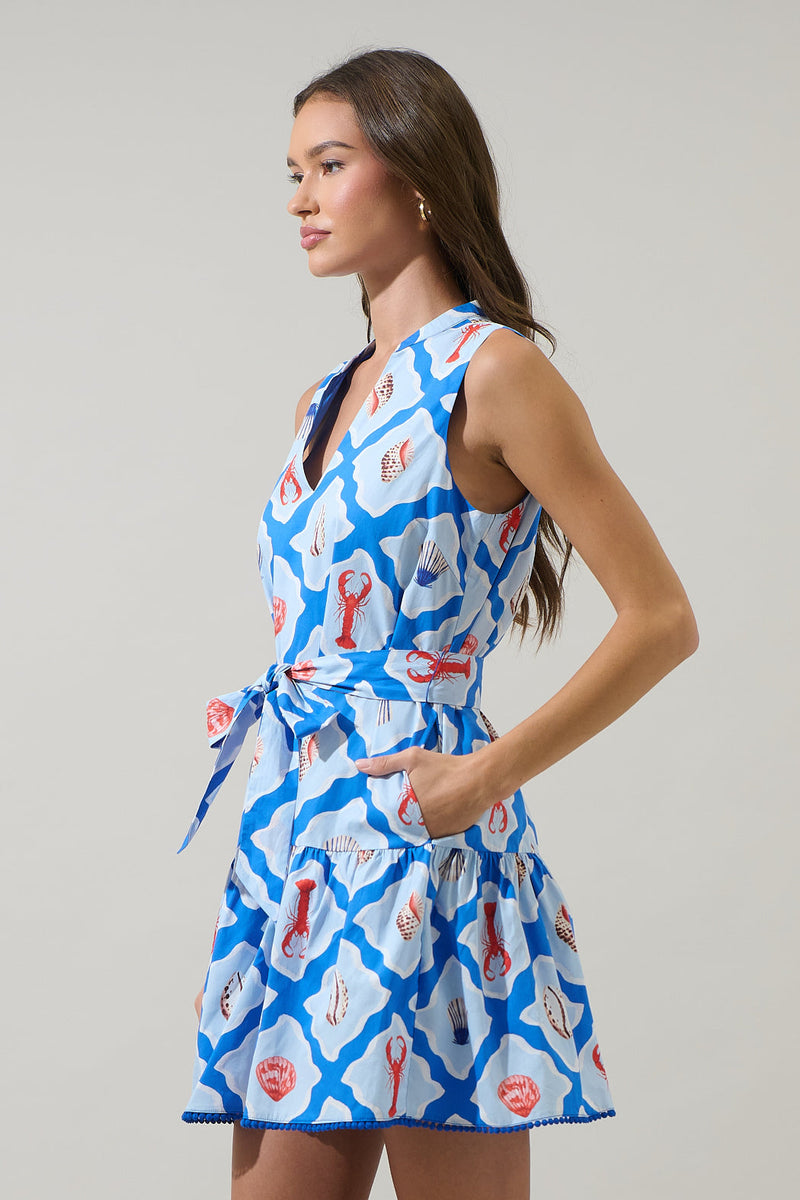 Lobster Bay Vilma Sleeveless Mini Dress – Sugarlips
