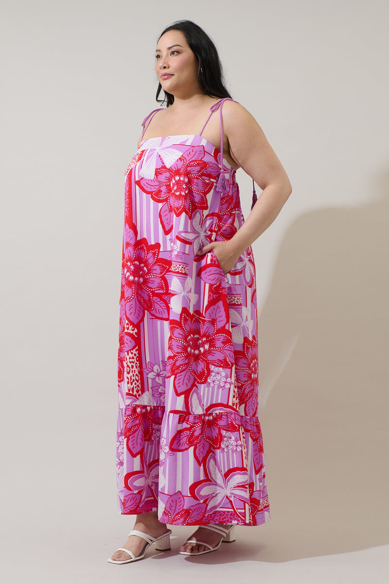 Barba Tropical Veth Shift Maxi Dress Curve – Sugarlips