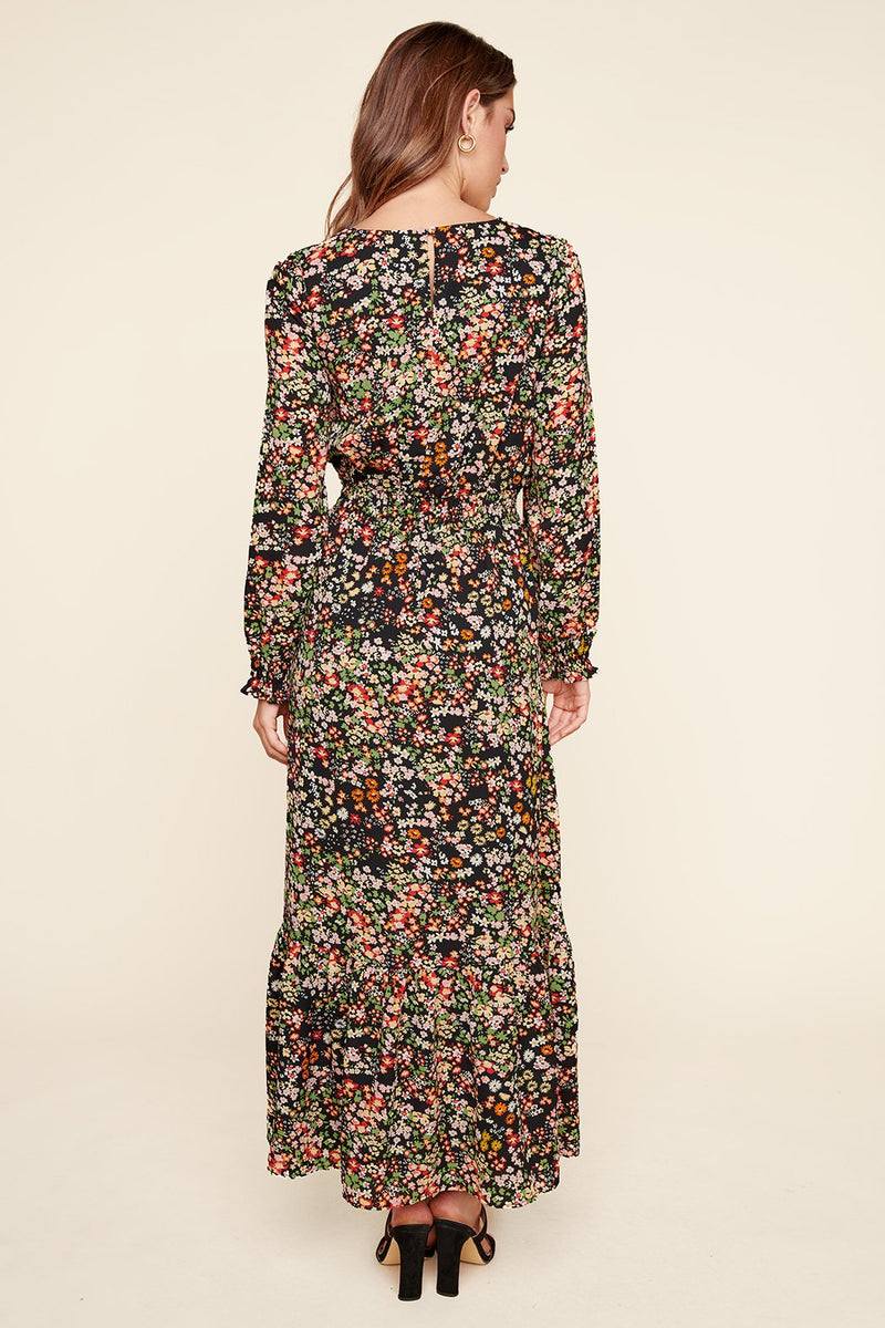 Malta Wildflower Tiered Midi Dress – Sugarlips