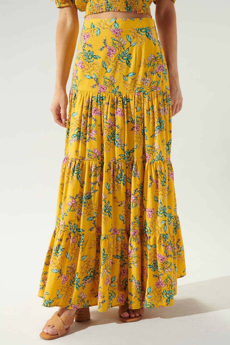 Betsey Floral Bellingham Tiered Maxi Skirt – Sugarlips