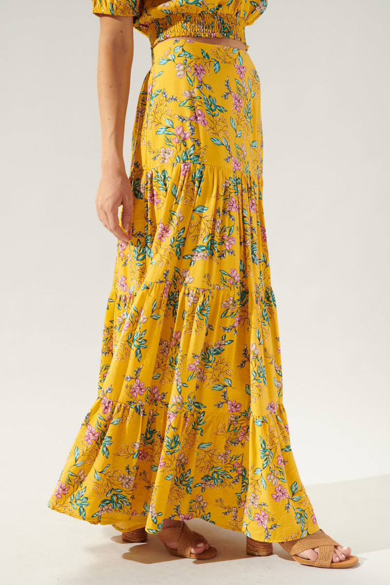 Betsey Floral Bellingham Tiered Maxi Skirt – Sugarlips