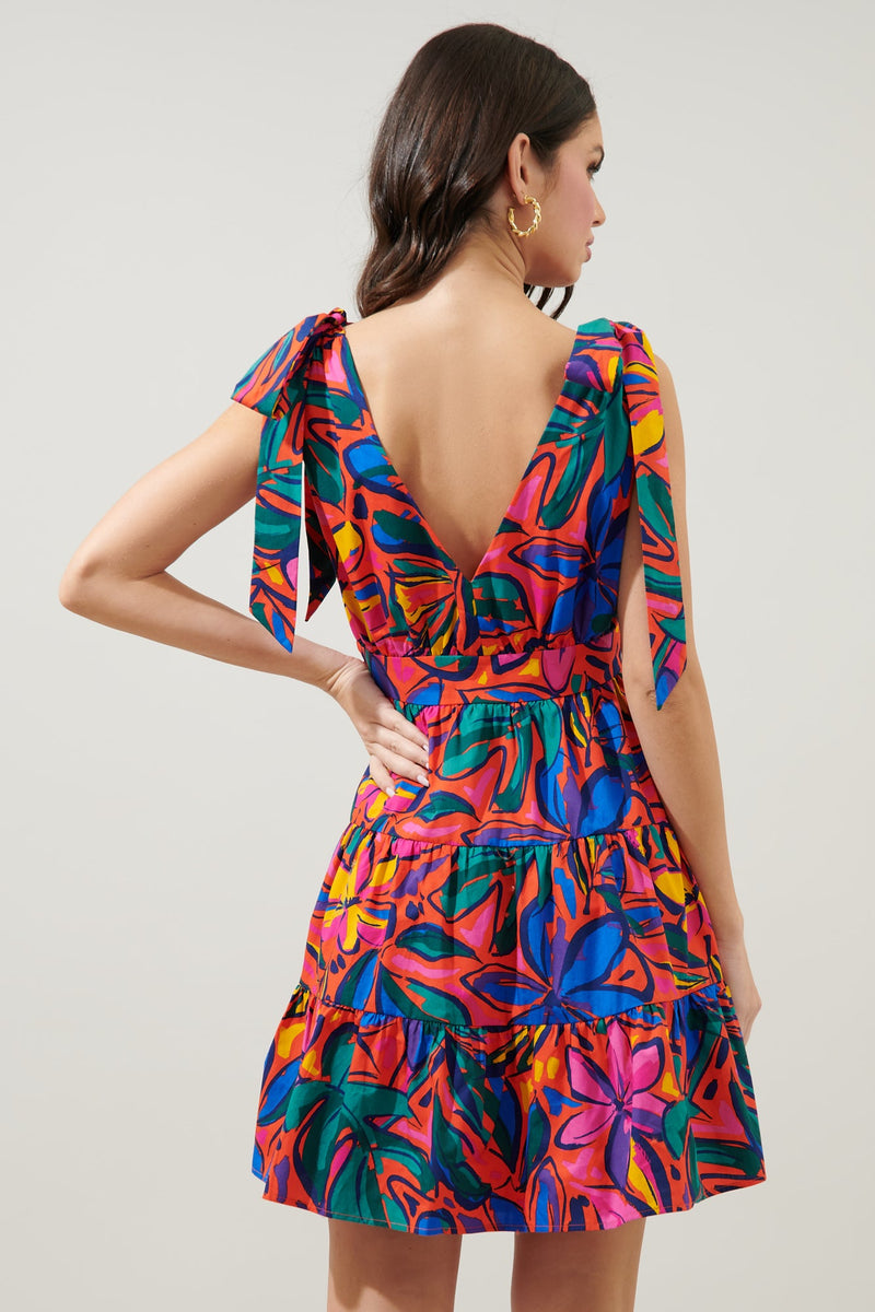 Talullah Tie Strap Tiered Mini Dress – Sugarlips